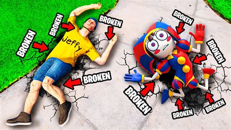 Jeffy And Pomni Broke Every Bone In Gta 5 Youtube