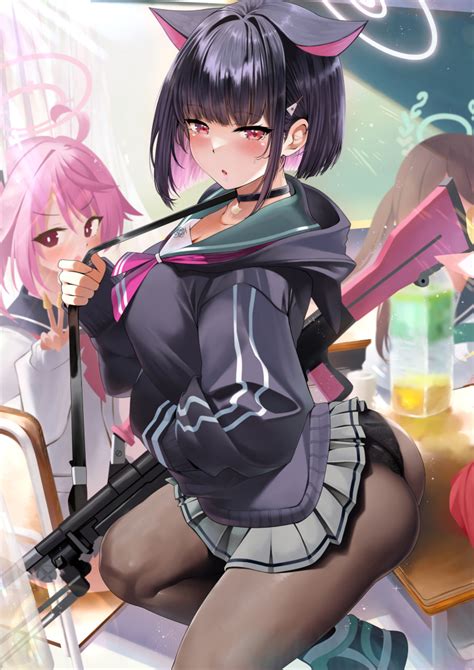 Kawai Purplrpouni Airi Blue Archive Kazusa Blue Archive Natsu Blue Archive Blue