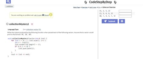 Solved Language Type C Collections Vector STL Write The Chegg Com