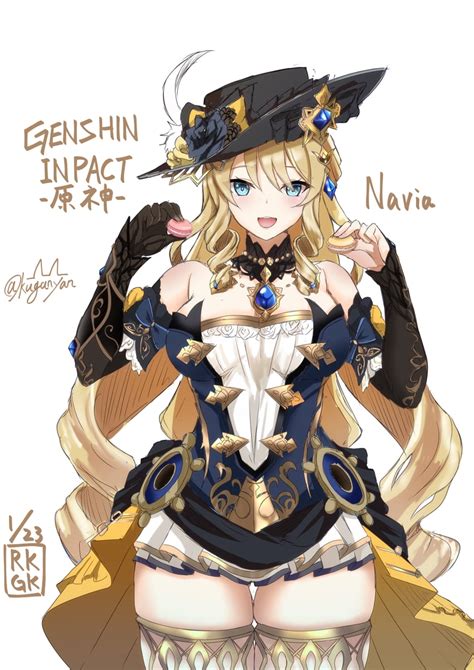 Navia Genshin Impact Drawn By Kugazankurou Danbooru