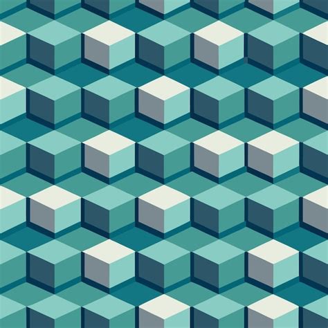 Isometric Cubes Minimalist Background Featuring Isometric Cubes In A Repeating Pattern Stick To