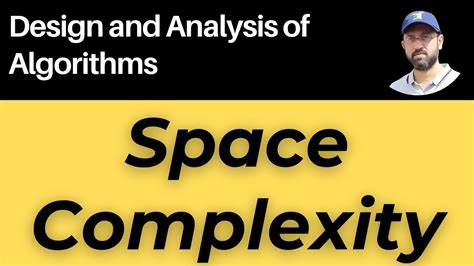 Space Complexity Of Algorithm Algorithm Daa Datastructures Datastructuresandalgorithms Youtube
