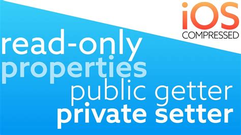 Read Only Properties Public Getter Private Setter In Swift 60 Seconds Youtube