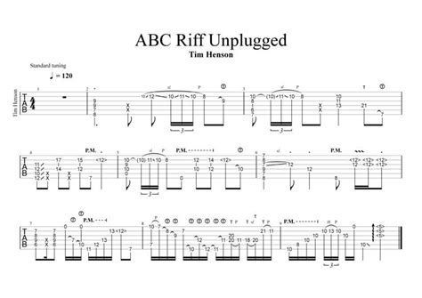 Abc Riff Unplugged Tab Tim Henson
