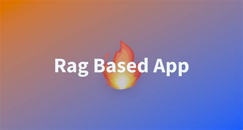 Rag Based App A Hugging Face Space By Engrmudassirshah