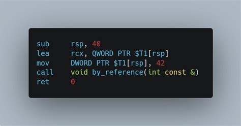 people say passing small types by value is faster than by reference but how is the code