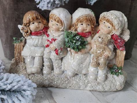 Статуетка керамічна дітки на лавочці H 12 х19х6 5 см — ціна 598 грн у