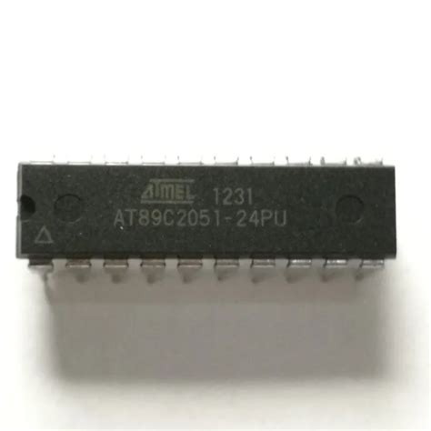 At89c2051 24pu ไมโครคอนโทรลเลอร์ 8 บิต 8051 2k หน่วยความจําแฟลช Dip 20