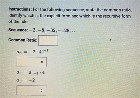 Solved Instructions For The Following Sequence State The Common