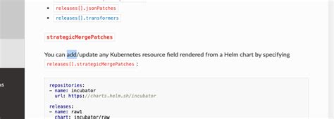 StrategicMergePatch Does Not Allow To Add Resources Issue 536
