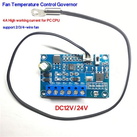 DC V V Automatic PWM PC CPU Fan Temperature Control Speed Controller Way A Walmart