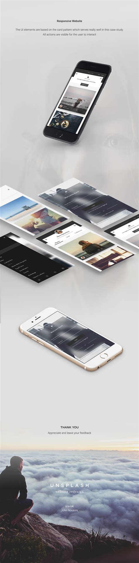 Unsplash Redesign Behance