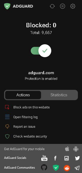 Add Direct Links To Adguard Socials And Adguard Communities Issue Adguardteam