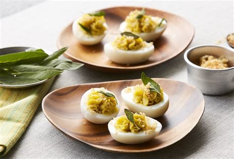 Spicy Miso Devilled Eggs Eggsca