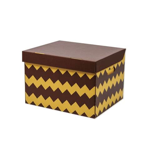 กล่องเก็บเอกสาร กล่องเก็บของ กล่องเอกสารพิมพ์ลาย กล่องลัง ราคาถูก กระดาษแข็งแรงพิเศษ 1 ชิ้น แพ