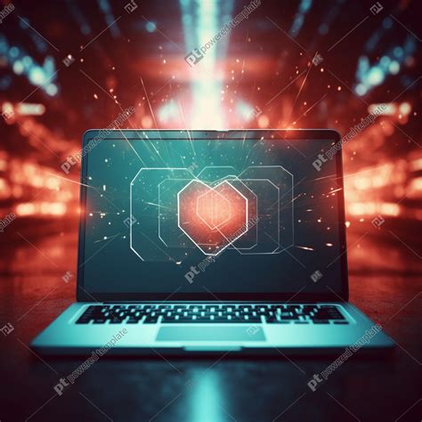 Cybersecurity Shield Safeguarding Laptop Screens Ai Image Poweredtemplate 134304