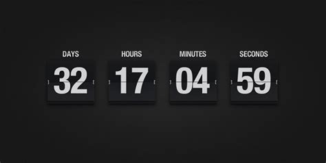 Free 15 Countdown Flip Clocks In Psd
