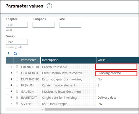 Sage X3 Tip And Trick How To Block The Credit Note Quantity And Or Amount From Exceeding The