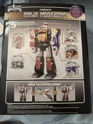 Legacy Ninja Megazord Mighty Morphin Power Rangers And Legacy Falconzord