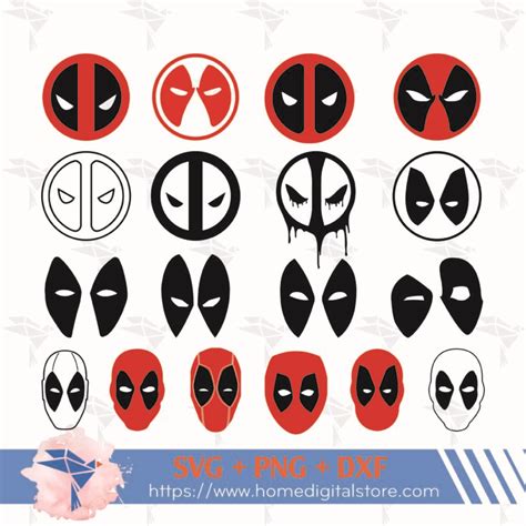 Deadpool Mask Svg Png Dxf