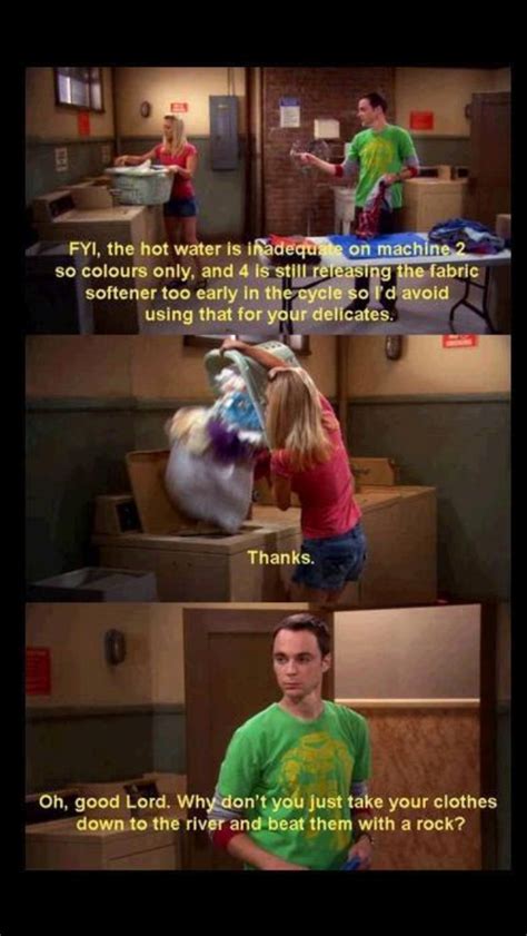 Laundry Day For Sheldon And Penny Big Bang Theory Funny Big Bang Theory Bigbang