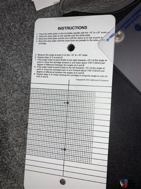 Dbs Db Systems Dbp 10 Cartridge Alignment Protractor Photo 3359816 Us Audio Mart