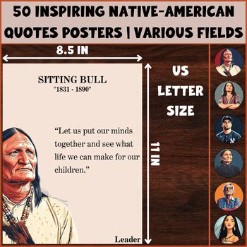 50 Inspiring Native American Quotes Posters Bulletin Board