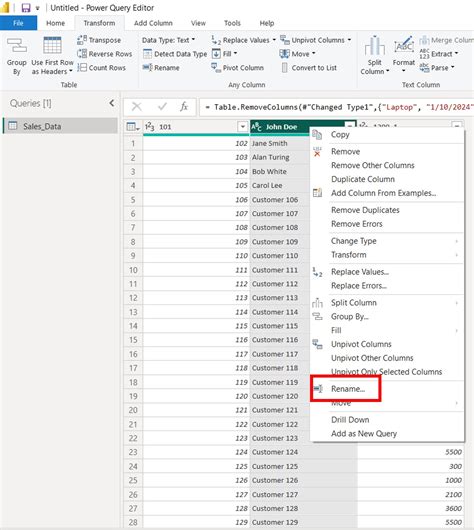 Renaming Columns In Power Query For Power Bi Neotech Navigators