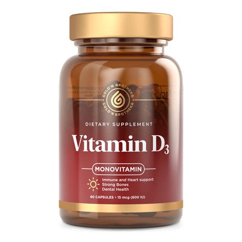 Gold'n Apotheka Vitamin D3 30/60/90 Витамин D3 капсулы массой 350 мг 60 ...