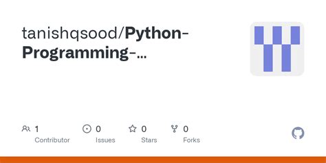Github Tanishqsoodpython Programming Assignments