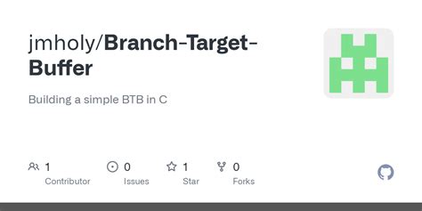 Github Jmholybranch Target Buffer Building A Simple Btb In C