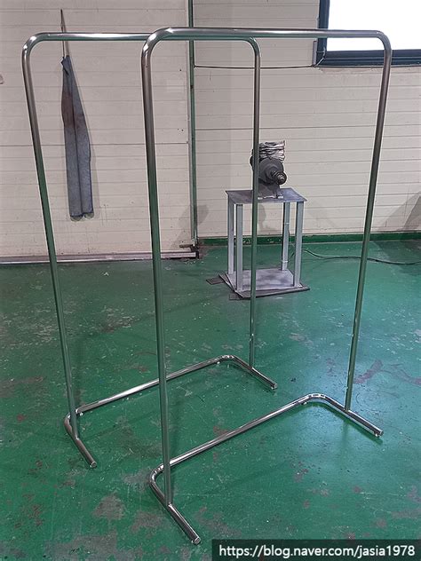 바퀴달린 이동식행거스텐행거제작라운드행거의류행거제작업체 네이버 블로그