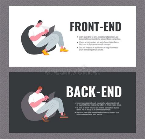 Backend Developer Banner Stock Illustrations 321 Backend Developer