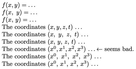 Math Mode What Is The Correct Way To Write A Set Of Multiple