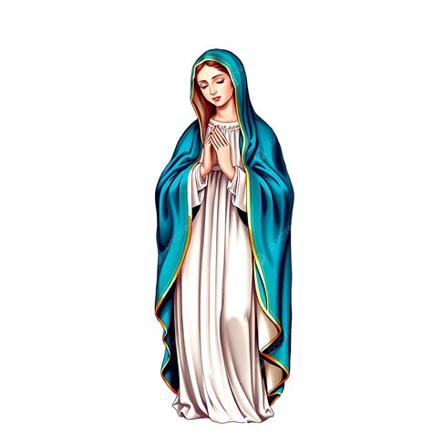 Dibujos De La Virgen Maria Arte Ilustración Vectorial Dibujada Mano