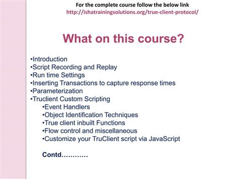 Truclient Protocol Using Loadrunner Pptx