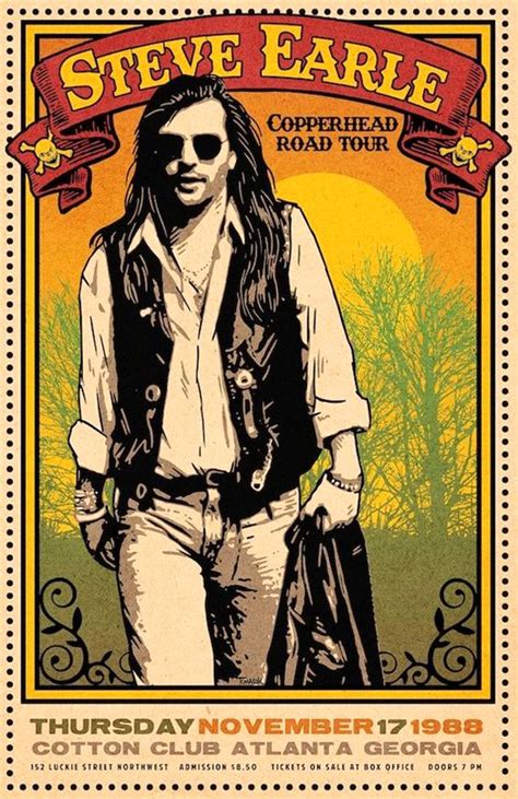Steve Earle Steve Earle Concert Posters Tour Posters