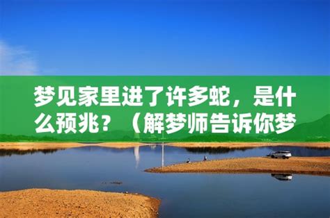 梦见家里进了许多蛇是什么预兆解梦师告诉你中隐藏的含义 命理解梦
