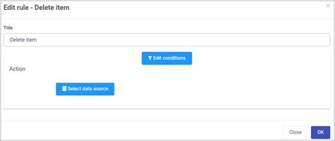 Delete Data Item Rule Kianda Low Code Platform For Business Process Automation