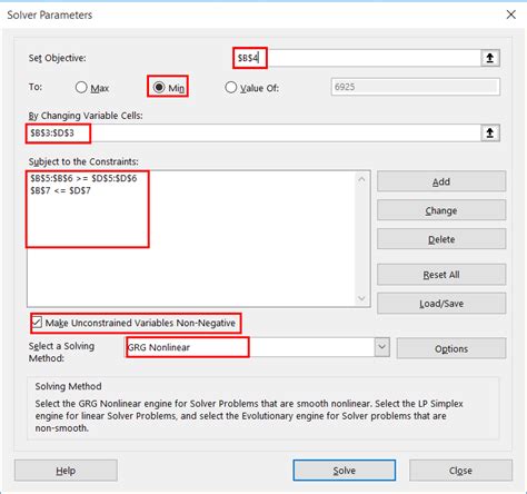 [solved] Solve The Following Optimization Model Using Excel Solver Upload Course Hero