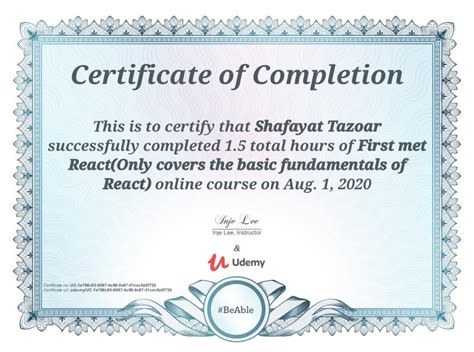Md Shafayat Tazoar On Linkedin Reactjsdeveloper Udemycourses