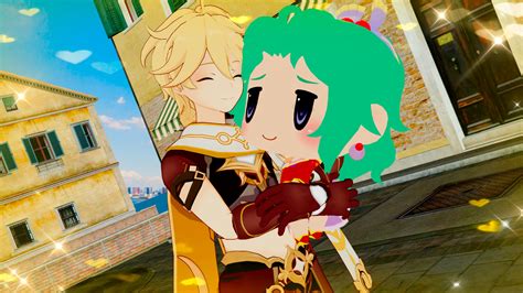 Aether X Chibi Terrai Promise Ill Protect You By Ultimadarkangel500x