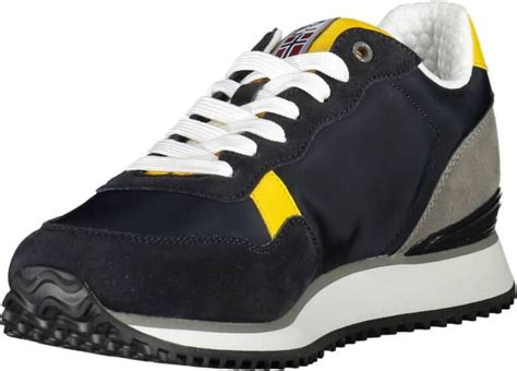 Napapijri Blauwe Sportieve Veterschoenen Met Contrastdetails Blue Heren