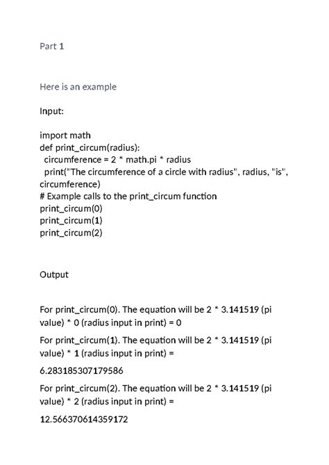 Assigment Unit 2 Part 1 Here Is An Example Input Import Math Def