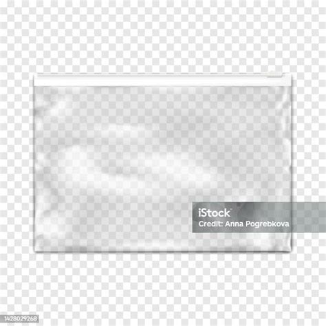 투명한 배경에 흰색 지퍼 잠금 장치가있는 투명한 플라스틱 봉투 가방 사실적인 벡터 모형 빈 지퍼 Pvc 비닐 패키지 모형 지퍼에 대한 스톡 벡터 아트 및 기타 이미지