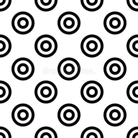 Vector Modern Seamless Geometry Pattern Polka Black And White Abstract Stock Vector