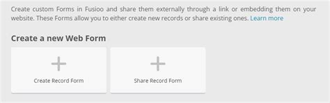 Web Forms Share Record Fusioo Guide