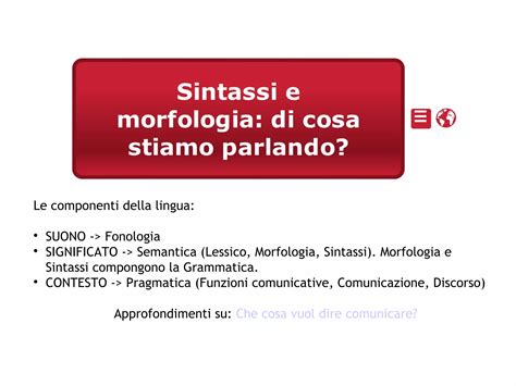 Sintassi E Morfologia Di Cosa Stiamo Parlando Ppt