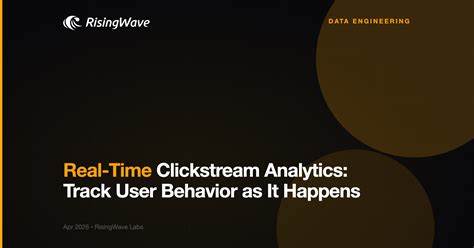 Real Time Clickstream Analytics Track User Behavior As It Happens