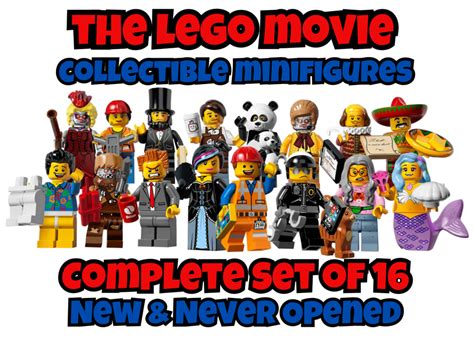 New Sealed Complete Set Of 16 71004 The Lego Movie Collectible